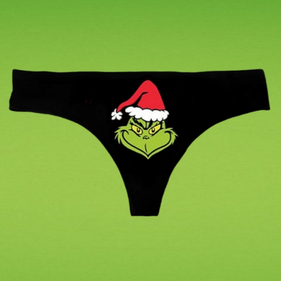 Intimates & Sleepwear | Christmas Thong Panties Womens Sexy Grinch ...
